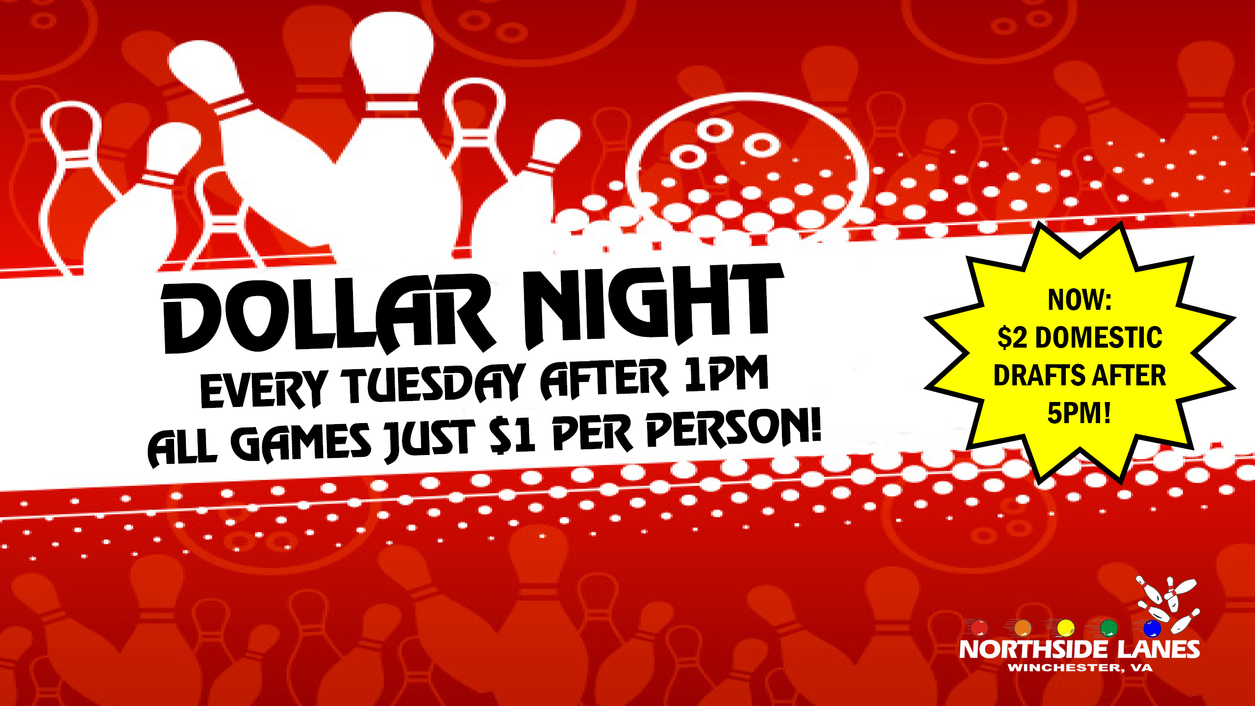 Northside Lanes > INFO > WEEKLY SPECIALS