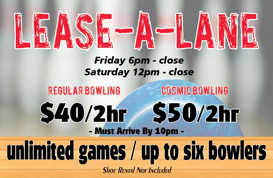 Northside Lanes > INFO > WEEKLY SPECIALS